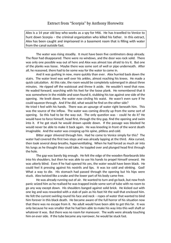 KS3 KS4 Creative Writing and Guided Reading Action and Adventures ...