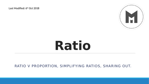 Maths Ratio (MM) | Teaching Resources