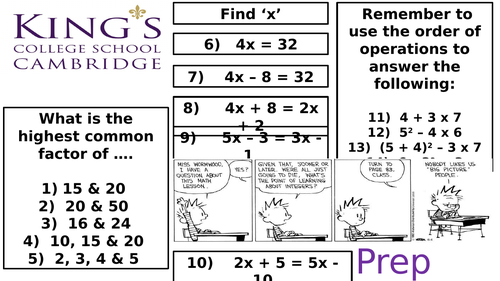 Maths Homeworks Year 8 (MM) | Teaching Resources