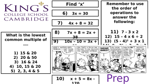 Maths Homeworks Year 8 (MM) | Teaching Resources