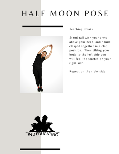 Half Moon Pose Stretch | Teaching Resources