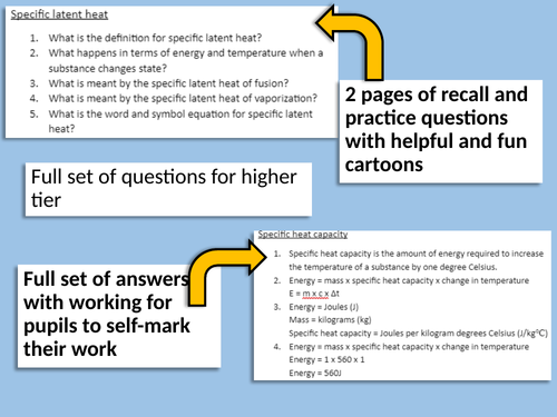 AQA Physics GCSE P3 - Particle model recall and practice Qs | Teaching ... AQA Physics GCSE P3 - Particle model recall and practice Qs | Teaching ...