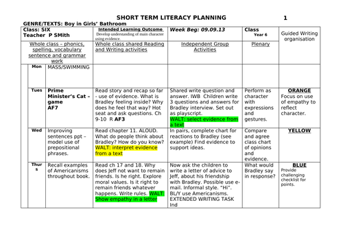 Back to School Autumn PlanningThere's a Boy in the Girls' Bathroom ...