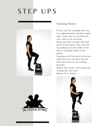 Step Ups Exercise | Teaching Resources