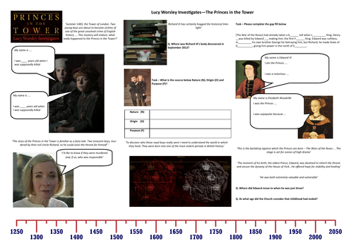 BBC - Lucy Worsley Investigates - The Princes in The Tower | Teaching ...