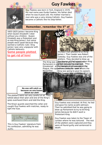 Guy Fawkes fact sheet.KS1. | Teaching Resources