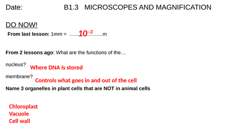 MICROSCOPES AND MAGNIFICATION INC RP | Teaching Resources