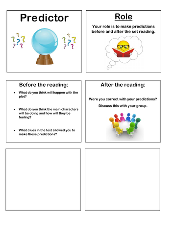 Literature Circle Role Cards | Teaching Resources