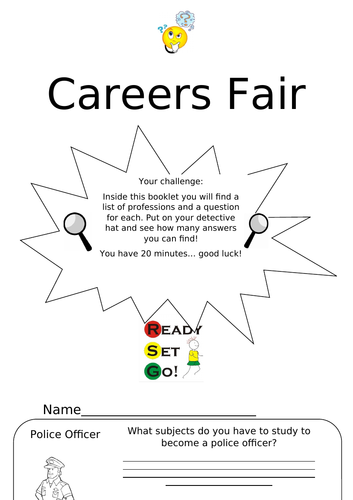 School careers fair booklet | Teaching Resources