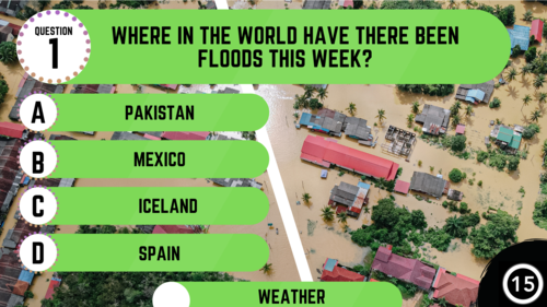 FREE - 29th Aug-4th Sept Weekly News Quiz | Teaching Resources