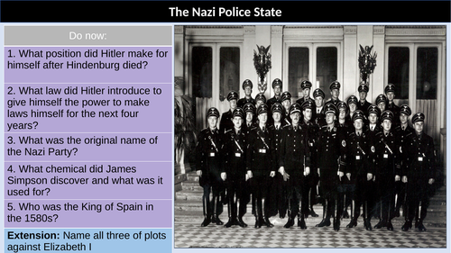 Nazi control dictatorship | Teaching Resources