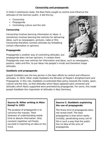 Nazi Propaganda | Teaching Resources