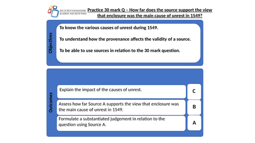 OCR A Level Tudors - Mid Tudor Crisis: Edward VI | Teaching Resources