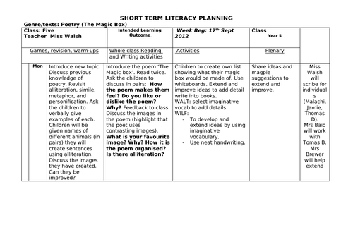Year 5 Year's Planning Maths English Humanities subjects Especially R.E ...