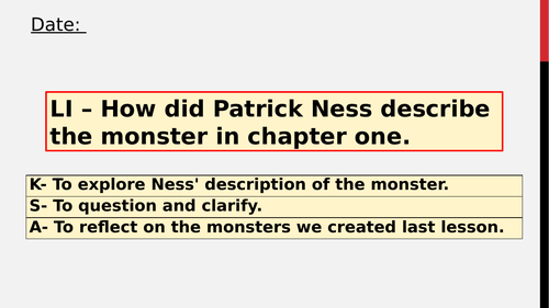 A Monster Calls - Creative Writing | Teaching Resources