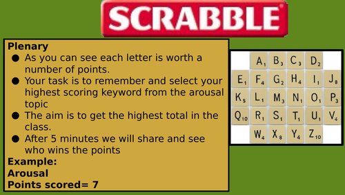 Keyword Scrabble | Teaching Resources