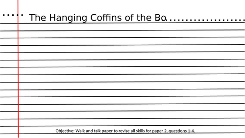 Hanging Coffins of the Bo People - AQA paper 2 Eng Language | Teaching ...