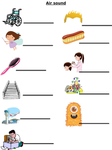 Phonics - air sound | Teaching Resources