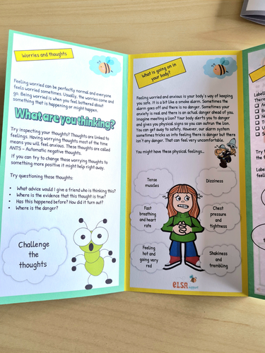 Elsa Support Worries leaflet for KS2 | Teaching Resources
