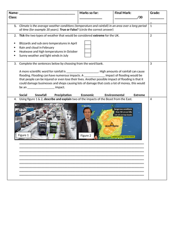 Geography KS3 Weather and Climate of the UK. Full SoW - 9 lessons ...