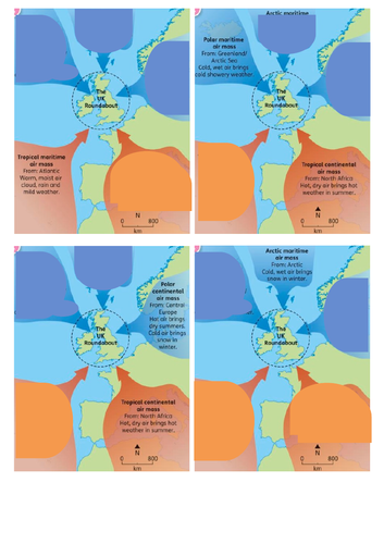 Geography KS3 Weather and Climate of the UK. Full SoW - 9 lessons ...