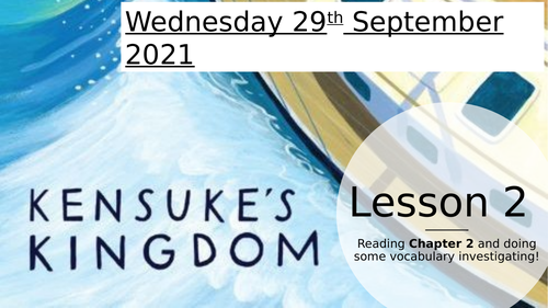 Kensuke's Kingdom Chapter 1 Comprehension & Vocabulary Work | Teaching ...