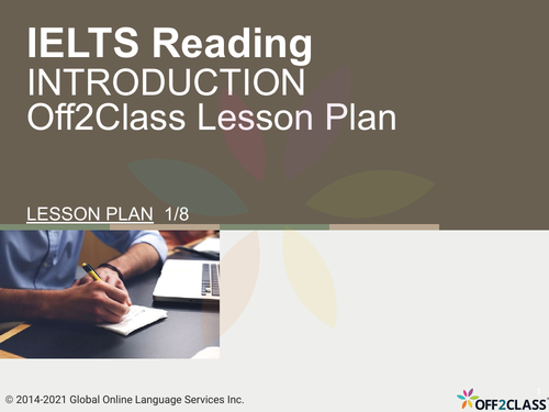 IELTS - Introduction to Reading - ESL Lesson Plan | Teaching Resources