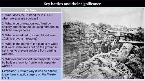 Western Front Medicine | Teaching Resources