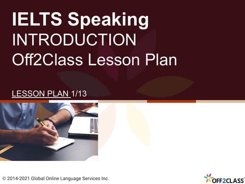 IELTS - Introduction to Speaking - ESL Lesson Plan | Teaching Resources