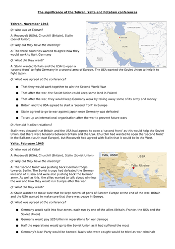 Cold War Grand Alliance | Teaching Resources