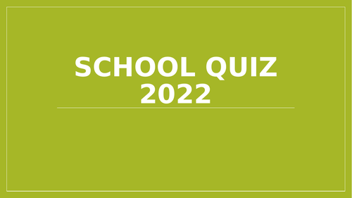 Back to school quiz! | Teaching Resources