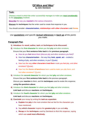 Of Mice and Men | Teaching Resources