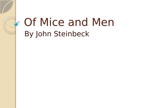 Of Mice and Men | Teaching Resources