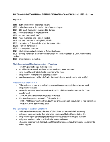 CIVIL RIGHTS & RACE RELATIONS IN THE USA 1865-2009 - A LEVEL HISTORY ...