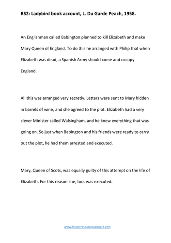 Execution of Mary Queen of Scots | Teaching Resources