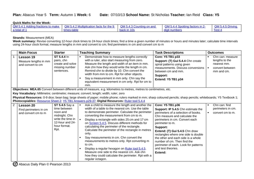 Back to School Year 5 Autumn 1 planning English Maths R.E. Humanities ...