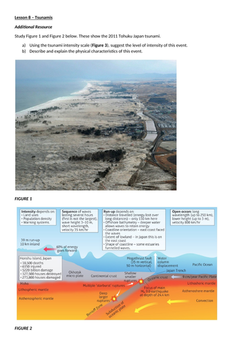 8 - Tsunami. Indian Ocean 2004 vs. Japan 2011 (Tectonics, Edexcel, A ...