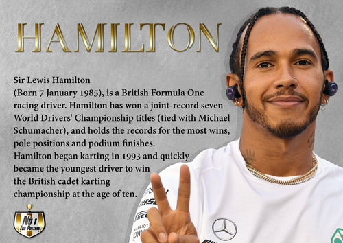 Lewis Hamilton - Inspirational Poster – PE | Teaching Resources