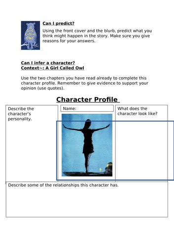 A Girl Called Owl KS2 Reading Tasks | Teaching Resources