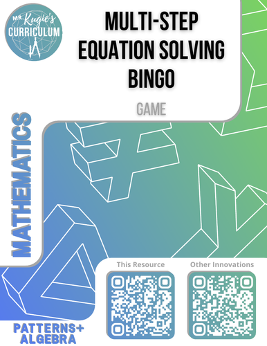 Multi-Step Equation Solving Bingo | Teaching Resources