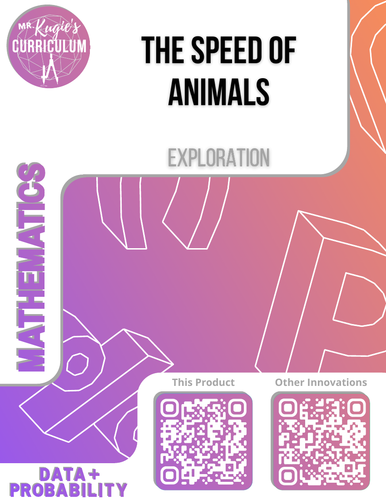 The Speed of Animals Math Exploration | Teaching Resources