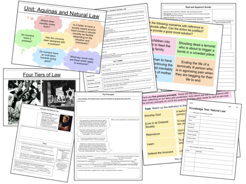 Aquinas and Natural Law - WHOLE UNIT! (A-Level RS OCR) | Teaching Resources