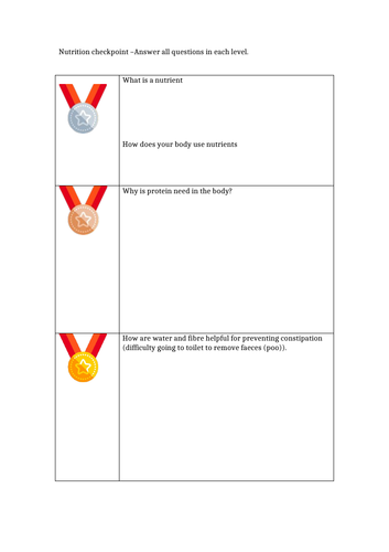 KS3 - Nutrition lesson | Teaching Resources