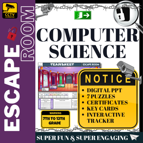 Computer Science Escape Room | Teaching Resources