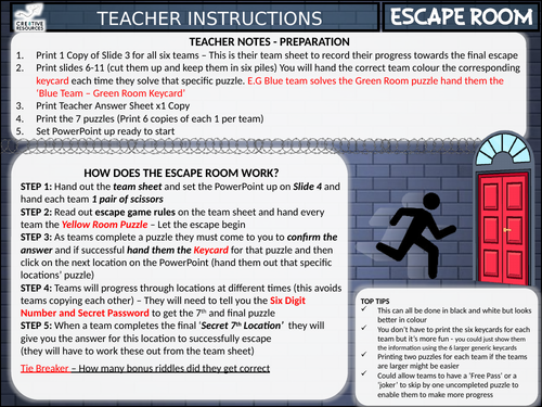 Growth Mindset Escape Room | Teaching Resources