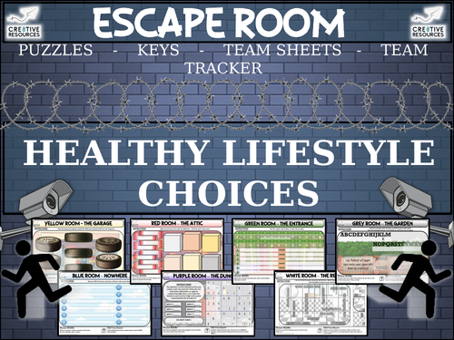 Healthy Lifestyle Choices Escape Room | Teaching Resources