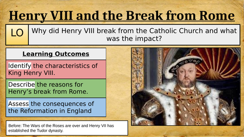 Henry VIII and the Break from Rome | Teaching Resources