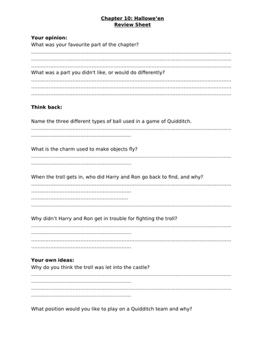 Harry Potter and the Philosopher's Stone Chapters 6-10 reading ...