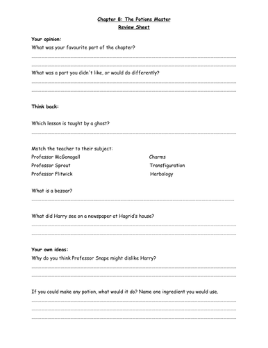 Harry Potter and the Philosopher's Stone Chapters 6-10 reading ...