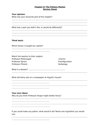 Harry Potter and the Philosopher's Stone Chapters 6-10 reading ...